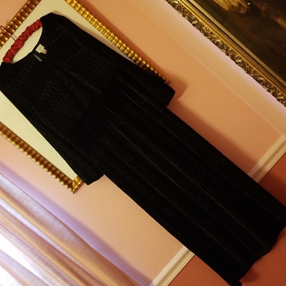 Chico's | Dresses | Chico Velvet Dress 56 Inch Length 44 Inch Bust ...